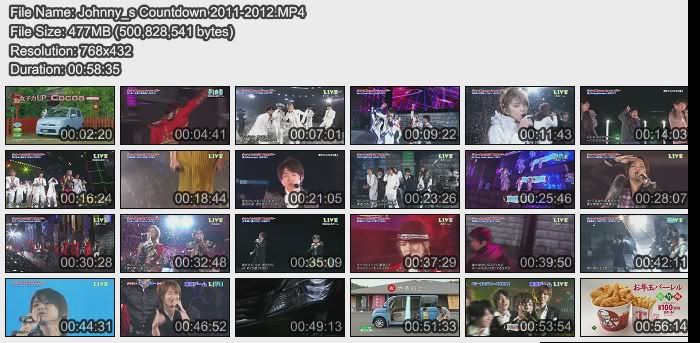 [TV] Johnny’s Countdown 2011-2012 : FULL | yurichinenthailand