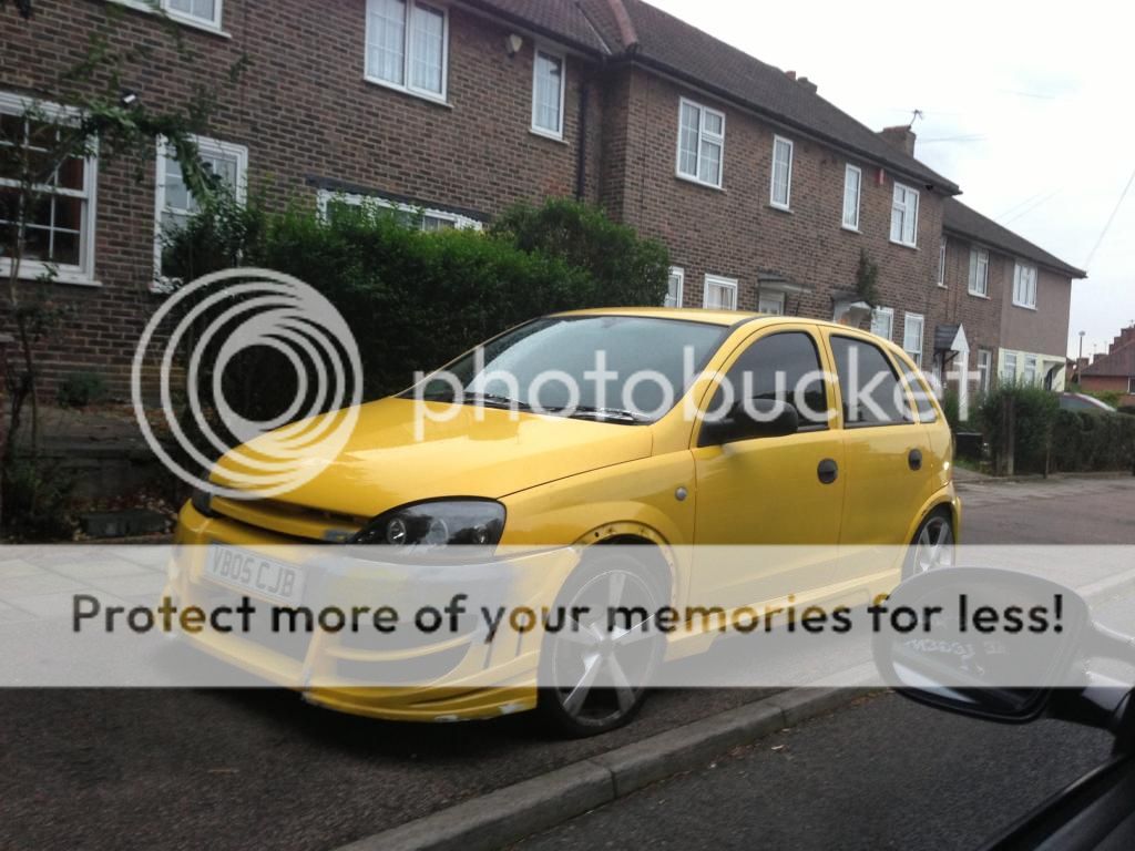 Yellow Corsa C 5 Door VXR BodyKit