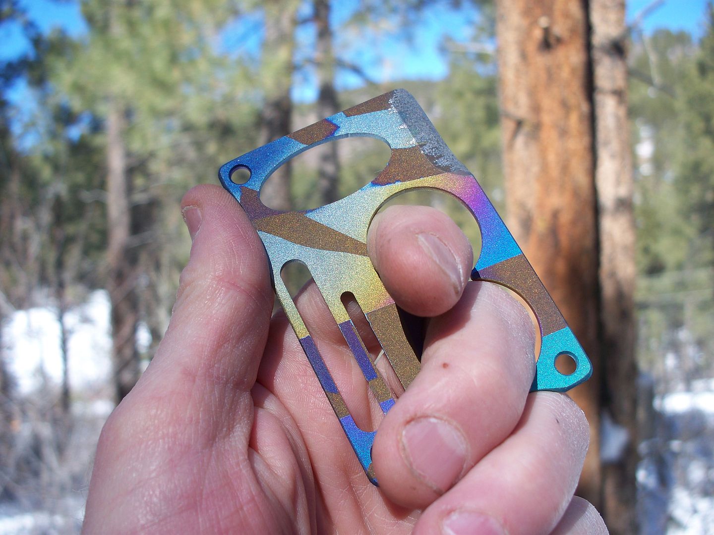 Titanium Credit Card Knives for Sale - Eight New Finishes! (three left ...