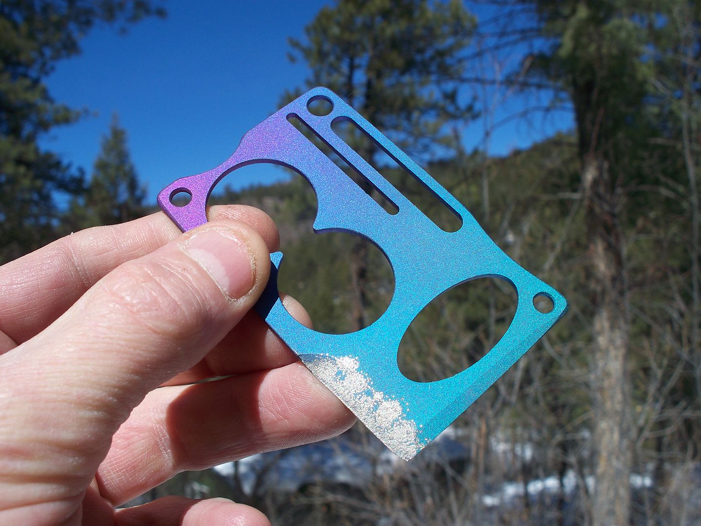 Titanium Credit Card Knives for Sale - Eight New Finishes! (three left ...