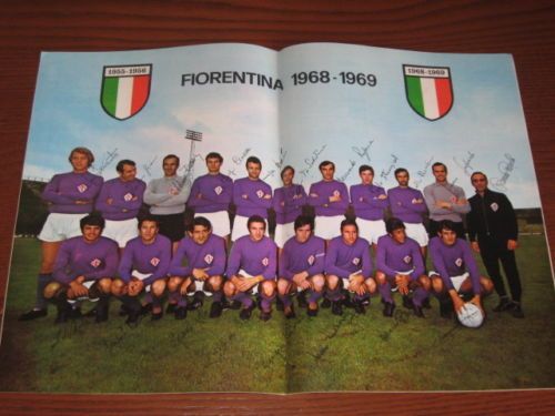 Ale Fiorentina 1969 9 10 Campioni Ditalia Poster Ebay